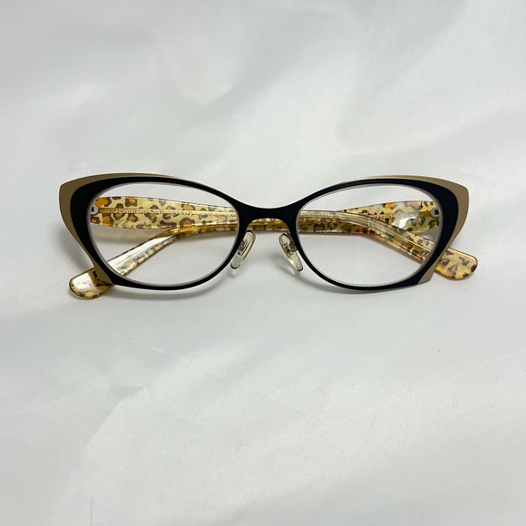 Jean Lafont | Accessories | Jean Lafont Paris Rebecca Black Gold Cateye ...